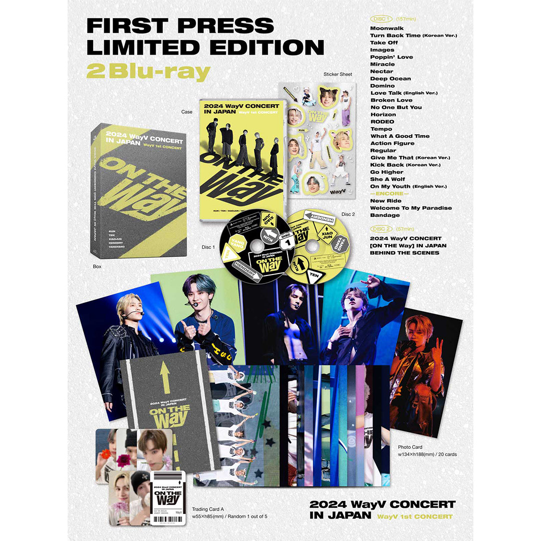 初回生産限定盤】2024 WayV CONCERT [ON THE Way] IN JAPAN(2Blu-ray) – Hi, mu-mo
